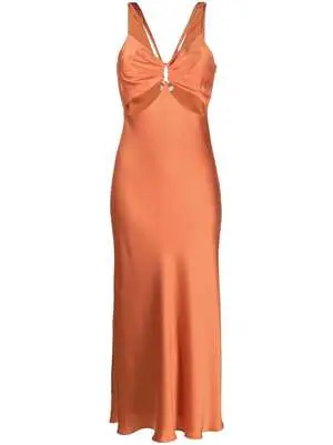 Simkhai Cut-out Detail Slip Dress - Orange