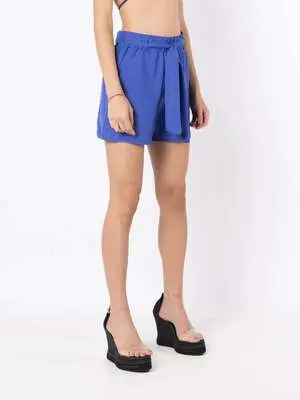 AMIR SLAMA Belted Short Shorts - Blue
