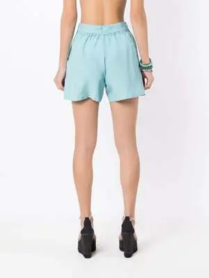 AMIR SLAMA Belted Short Shorts - Blue
