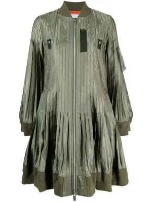 Sacai Pleated Oversized Coat