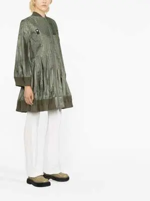 Sacai Pleated Oversized Coat