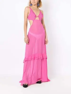 AMIR SLAMA Cut-out Maxi Dress