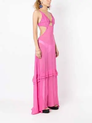 AMIR SLAMA Cut-out Maxi Dress