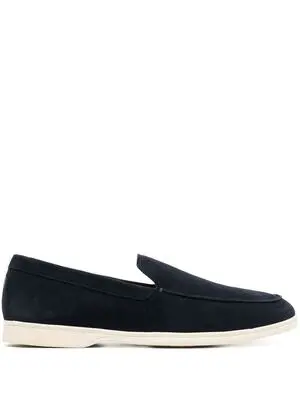 HENDERSON BARACCO Brushed Suede Loafers - Blue