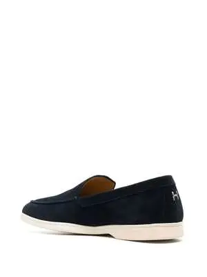 HENDERSON BARACCO Brushed Suede Loafers - Blue