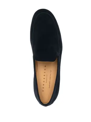 HENDERSON BARACCO Brushed Suede Loafers - Blue
