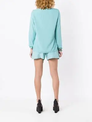 AMIR SLAMA Long-sleeved Tie-front Shirt