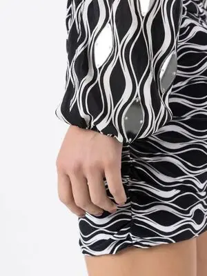 AMIR SLAMA Wave-print Blouse