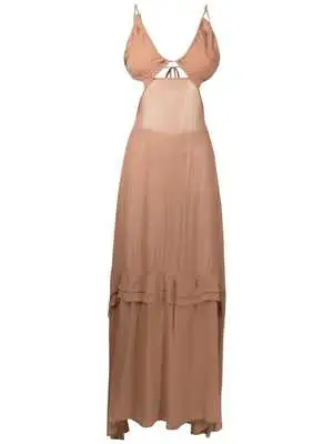 AMIR SLAMA Cut-out Maxi Dress