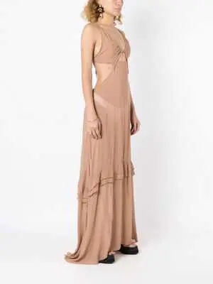 AMIR SLAMA Cut-out Maxi Dress