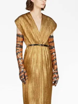 Gucci Cady Lam Midi Dress In Gold - 27% Off | Editorialist
