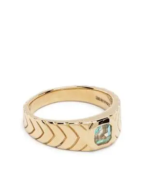 Jacquie Aiche Aquamarine Ring - Gold
