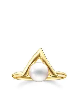 TASAKI 18kt Yellow Danger Claw Pearl Ring - Gold