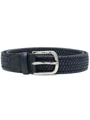 ORTIGNI Woven Braided Belt - Blue