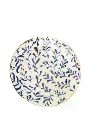 BITOSSI HOME Botanical-print Dessert Plate - White