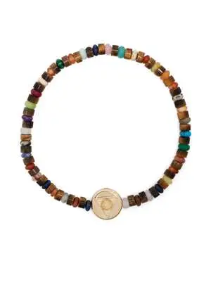 Luis Morais 14kt Yellow Gold Beaded Bracelet - Multicolour