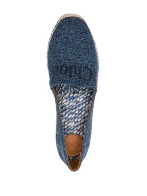 Chloé Logo-embroidered Flat Espadrilles