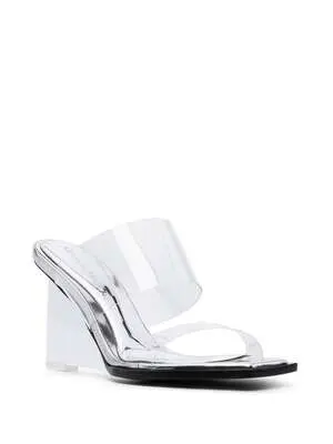 Alexander McQueen Shard Transparent Mules