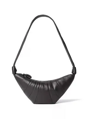 LEMAIRE Medium Croissant Bag In Leather - Brown