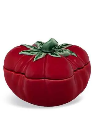 BORDALLO PINHEIRO Tomate Glazed-finish Box - Red