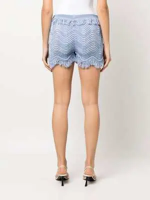 GENNY Knitted Frayed Shorts