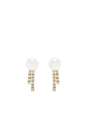 Mizuki 18kt Yellow Pearl Single Earring - Gold