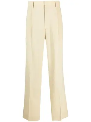 Auralee Hard Twist Viyella Wool Trousers