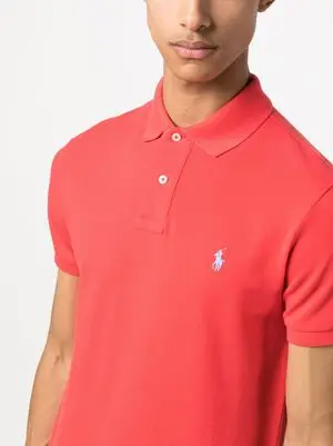 Polo Ralph Lauren Short-sleeved Cotton Polo Shirt - Red