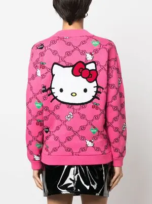 Gcds X Hello Kitty Jacquard V-neck Cardigan