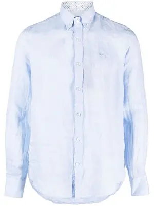 Paul & Shark Long-sleeve Linen Shirt - Blue