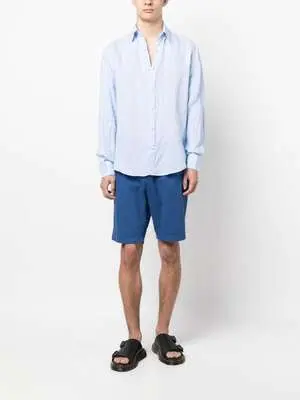 Paul & Shark Long-sleeve Linen Shirt - Blue