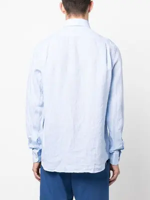 Paul & Shark Long-sleeve Linen Shirt - Blue