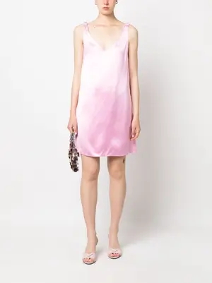 N°21 Ruched Straps V-neck Dress