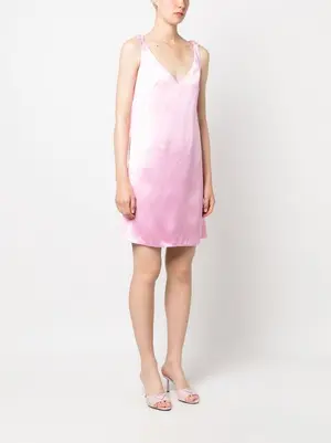 N°21 Ruched Straps V-neck Dress