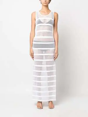 ANTONINO VALENTI Sheer Mesh Maxi Dress