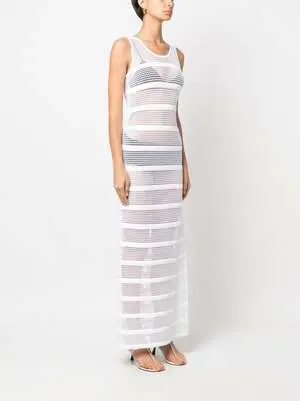 ANTONINO VALENTI Sheer Mesh Maxi Dress
