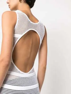 ANTONINO VALENTI Sheer Mesh Maxi Dress