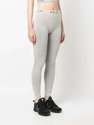 Amiri Seamless Fine-ribbed Leggings