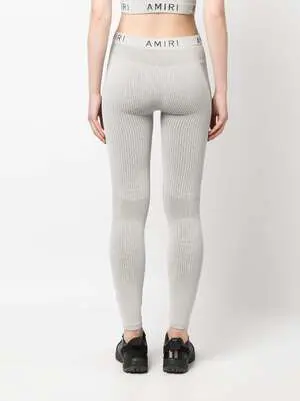 Amiri Seamless Fine-ribbed Leggings
