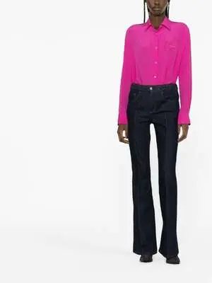Etro Pegaso Appliqué Silk Shirt