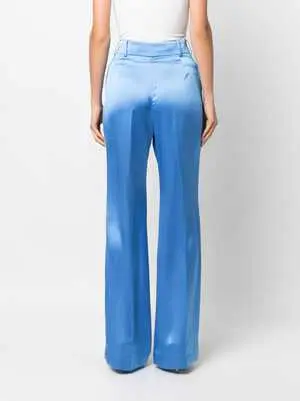 Bcbgmaxazria Satin Flared Trousers