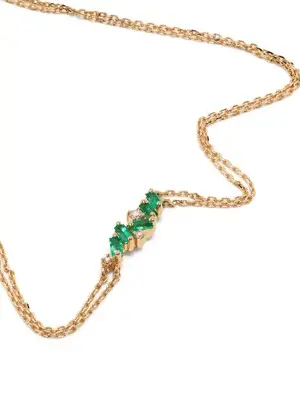 SUZANNE KALAN 18kt Yellow Willow Emerald Bracelet - Gold