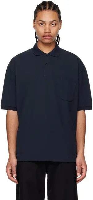 Nanamica Nanamica Navy H/S Polo Navy