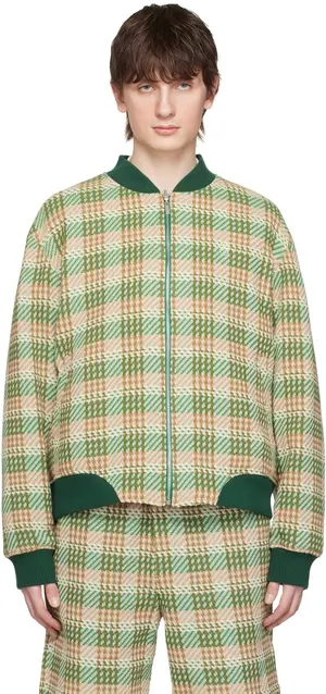 Drole De Monsieur Drôle De Monsieur 'Le Teddy Reversible' Bomber Jacket - Green
