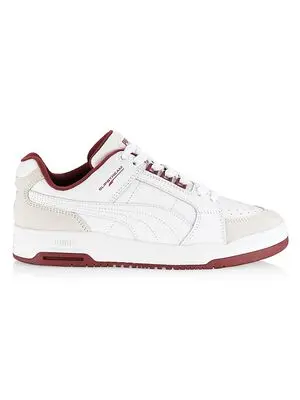 PUMA Men's Slipstream Lo Retro Sneakers - Puma White Intense Red  - Puma White Intense Red