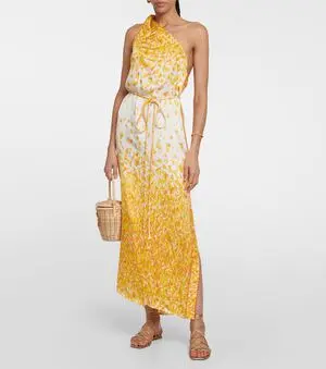 Poupette St Barth Isabelle One-shoulder Maxi Dress