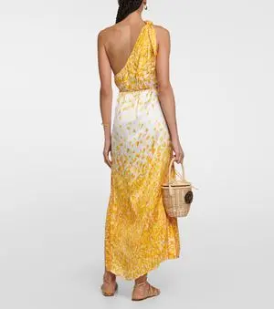Poupette St Barth Isabelle One-shoulder Maxi Dress