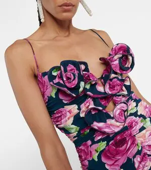 Magda Butrym Floral Ruched Minidress