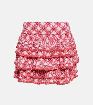 Poupette St Barth Bibi Printed Miniskirt