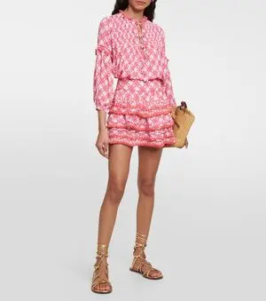Poupette St Barth Bibi Printed Miniskirt